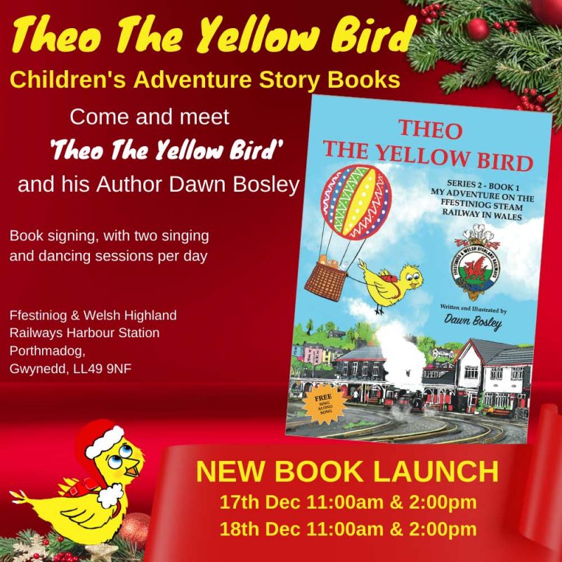 "Theo The Yellow Bird" - Book Launch at Spooner's - Ffestiniog & Welsh ...