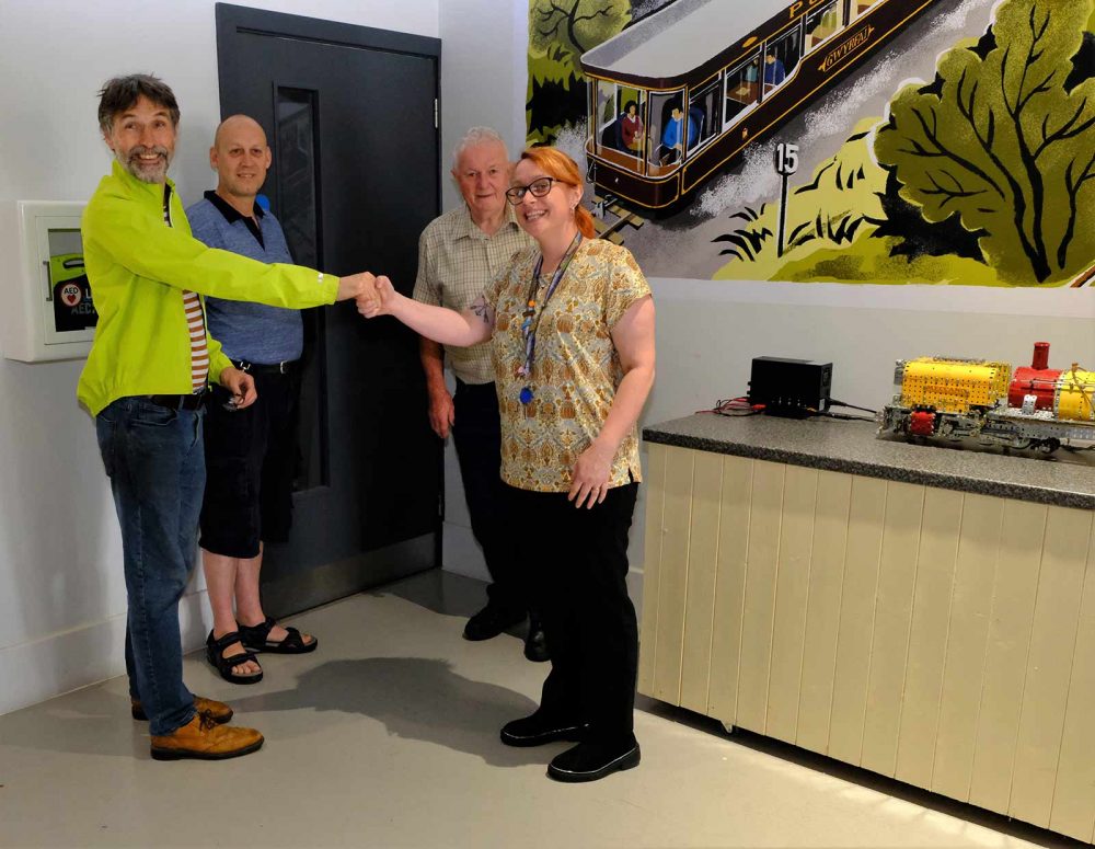 Meccano model donated to 'Y Stesion' - Ffestiniog & Welsh Highland Railways